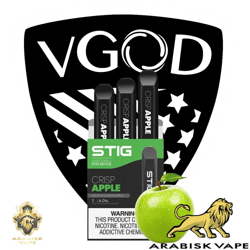 VGOD - STIG Crisp Apple Disposable Device 270 Puffs 60mg – Arabisk Vape